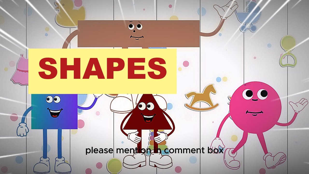 Learn Shapes Circle, Square, Triangle & Rectangle For Kids - YouTube