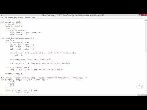 103 Iterative Merge Sort in Python - YouTube