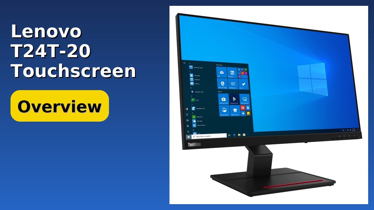 REVIEW (2026): Lenovo T24T-20 Touchscreen Monitor. Features. - YouTube