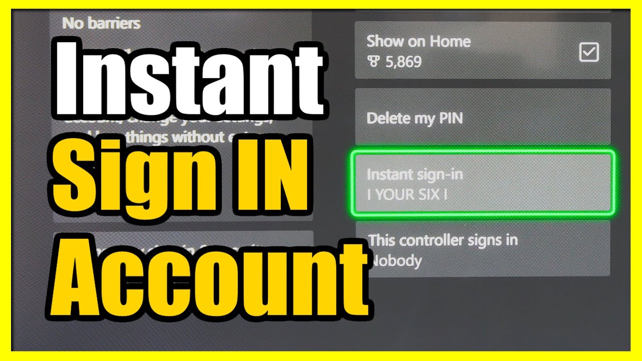How to Instantly Sign In with Account on XBOX Series X (Sign IN ...