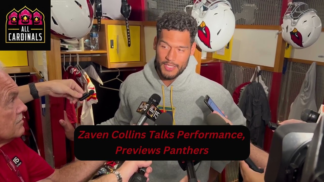 Arizona Cardinals LB Zaven Collins Talks Performance, Previews Panthers ...