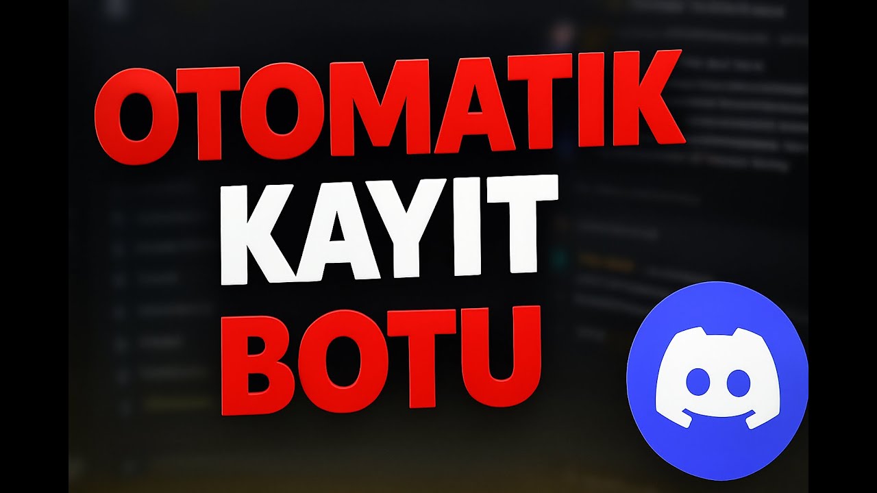 Discord Oto Kayıt Bot Altyapısı Ücretsiz 2026 - YouTube