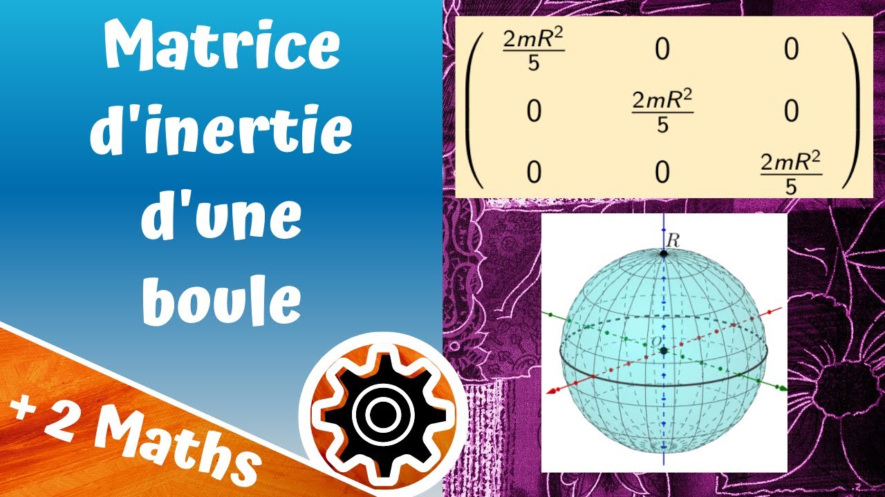 Matrice d'inertie d'une boule - YouTube