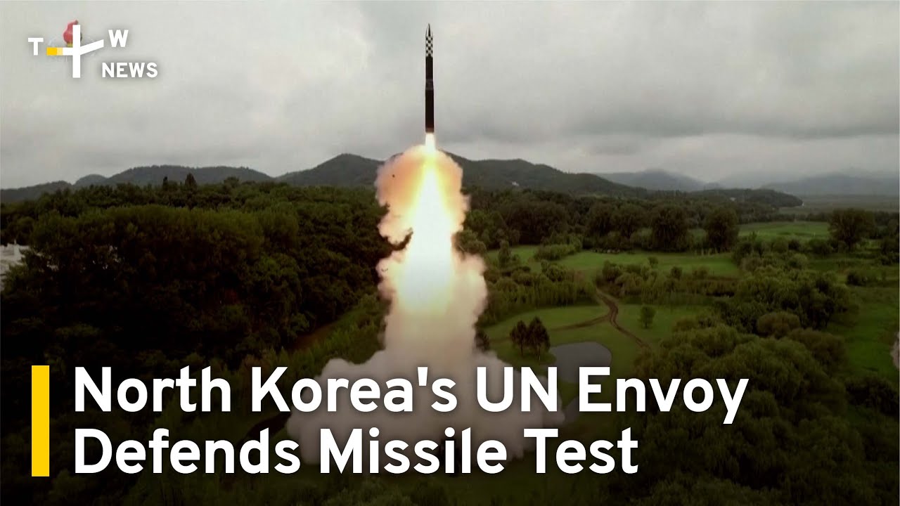 North Korea's UN Envoy Defends Missile Test | TaiwanPlus News - YouTube