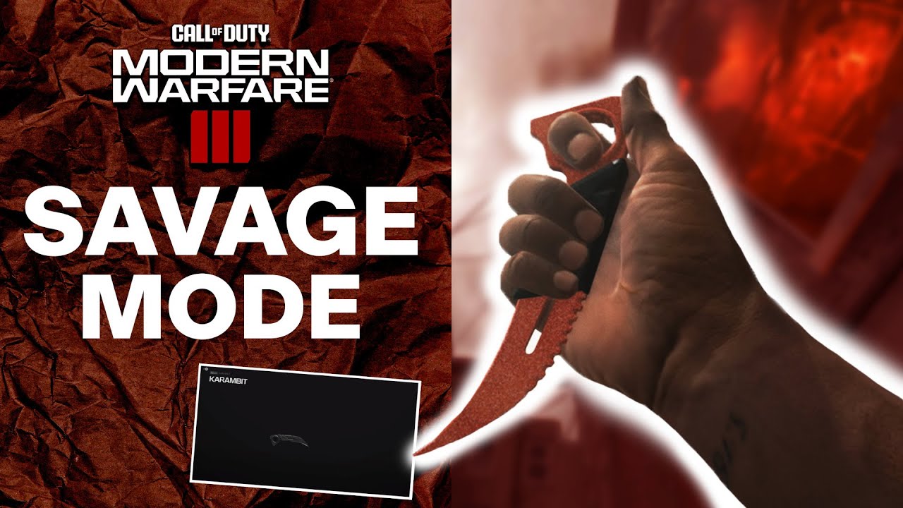 BEST WEAPON BUILD FOR MODERN WARFARE 3! *META* KNIFE Class: SAVAGE MODE ...