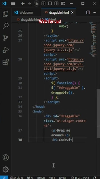 Asmr Programming Draggable Div Using Html Css Jqueryui Javascript Asmrprogramming Coding 6274