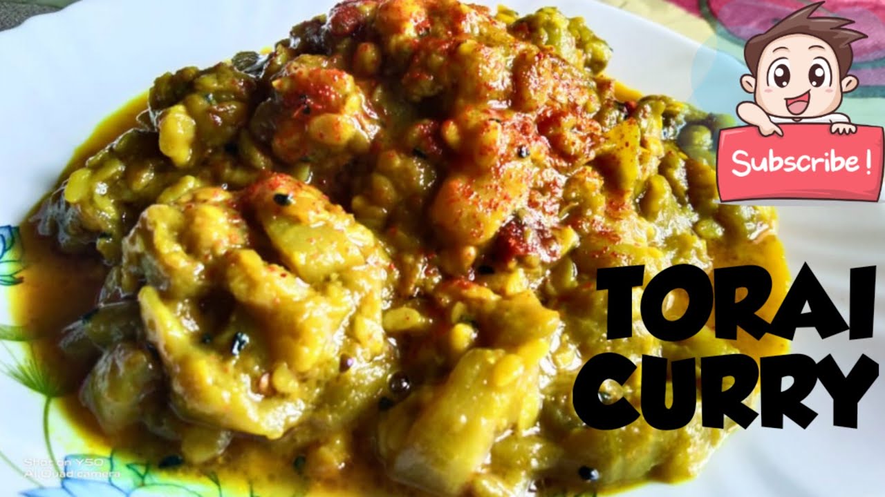 Sponge Gourd Recipe Nenua ki Sabzi | Turai ki sabji / Ridge Gourd Curry ...