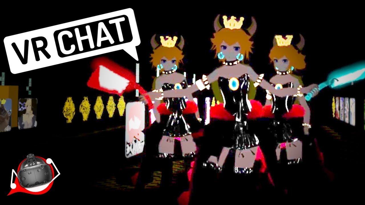 Bowsette Lightsaber Dance [Kimagure Mercy] - VRChat Full Body Tracking ...