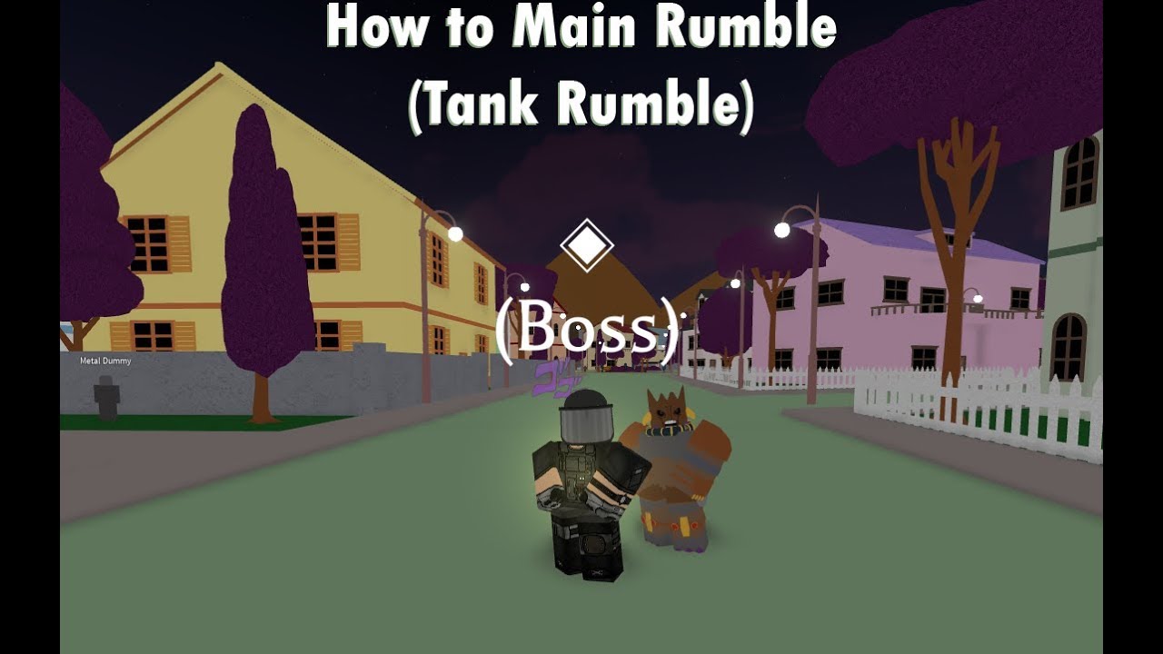 Project Jojo - How to Main Rumble ( Tank Rumble ) - YouTube