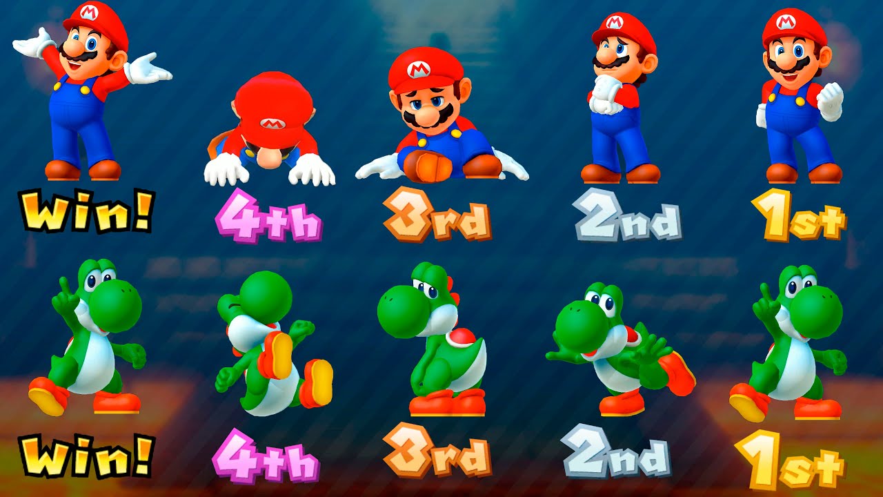 Mario And Luigi And Peach And Daisy And Yoshi And Wario