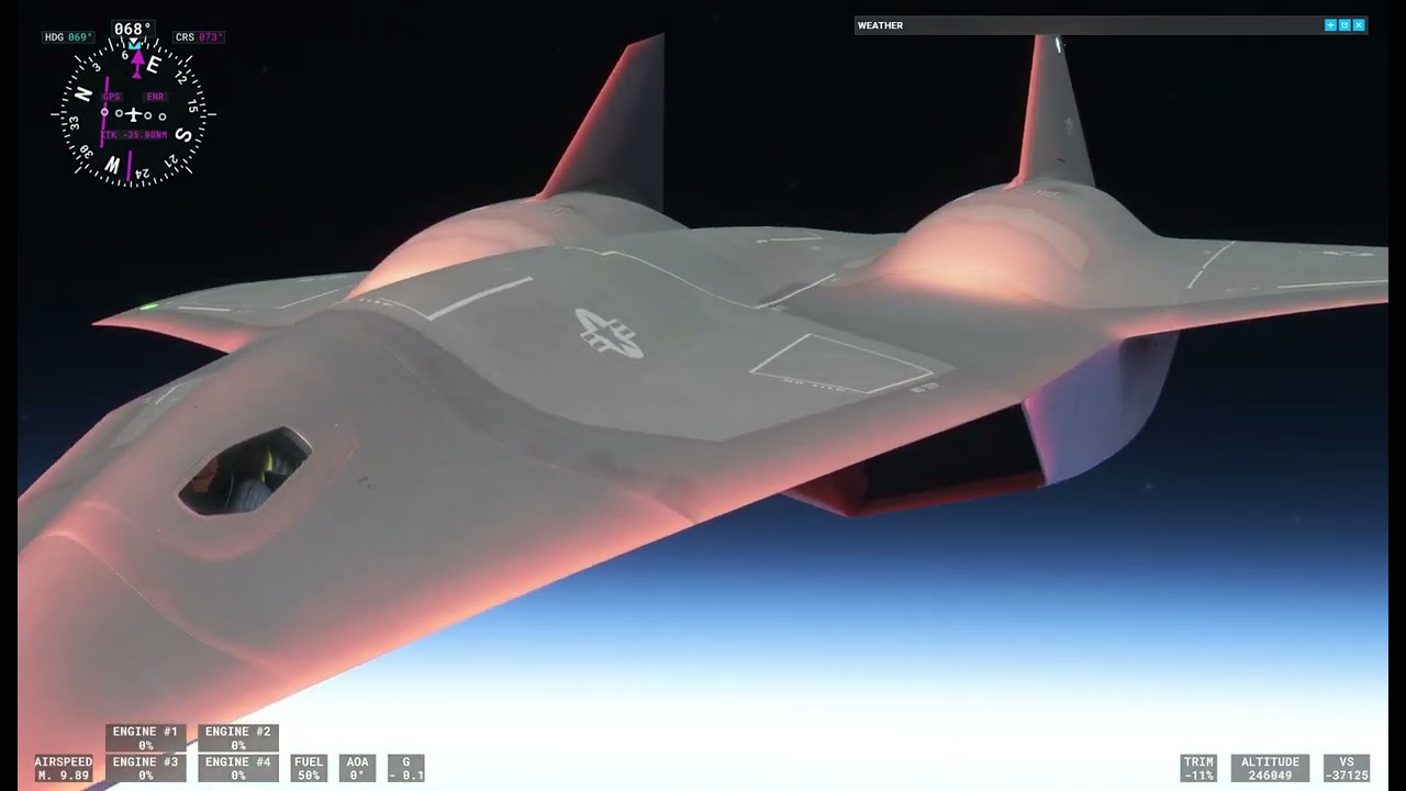 FS2020 -DARKSTAR - 14 hr RoadTreip in 20 Minutes in Space - YouTube