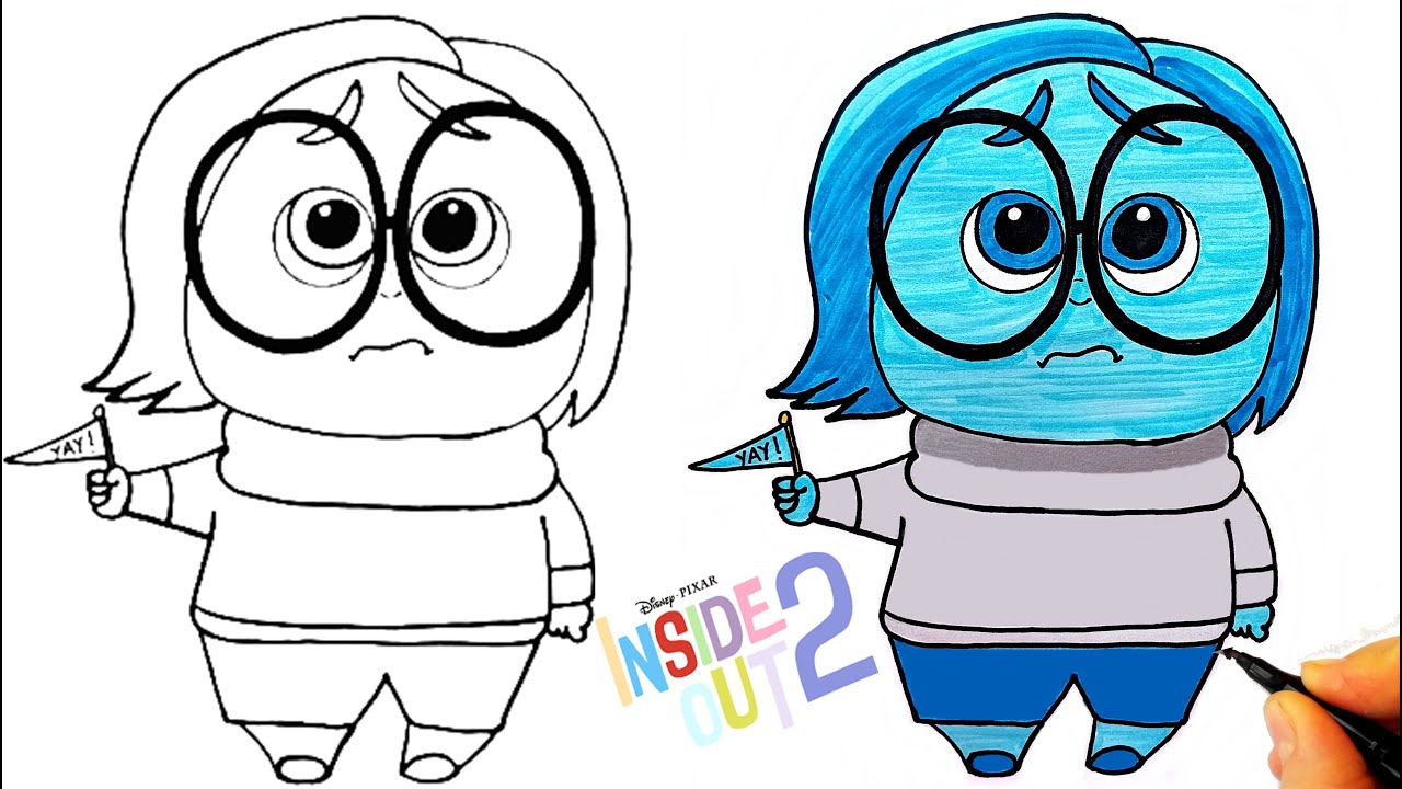 Ters Yüz 2 Üzüntü Çizimi - How To Draw Sadness from Inside Out - Inside ...