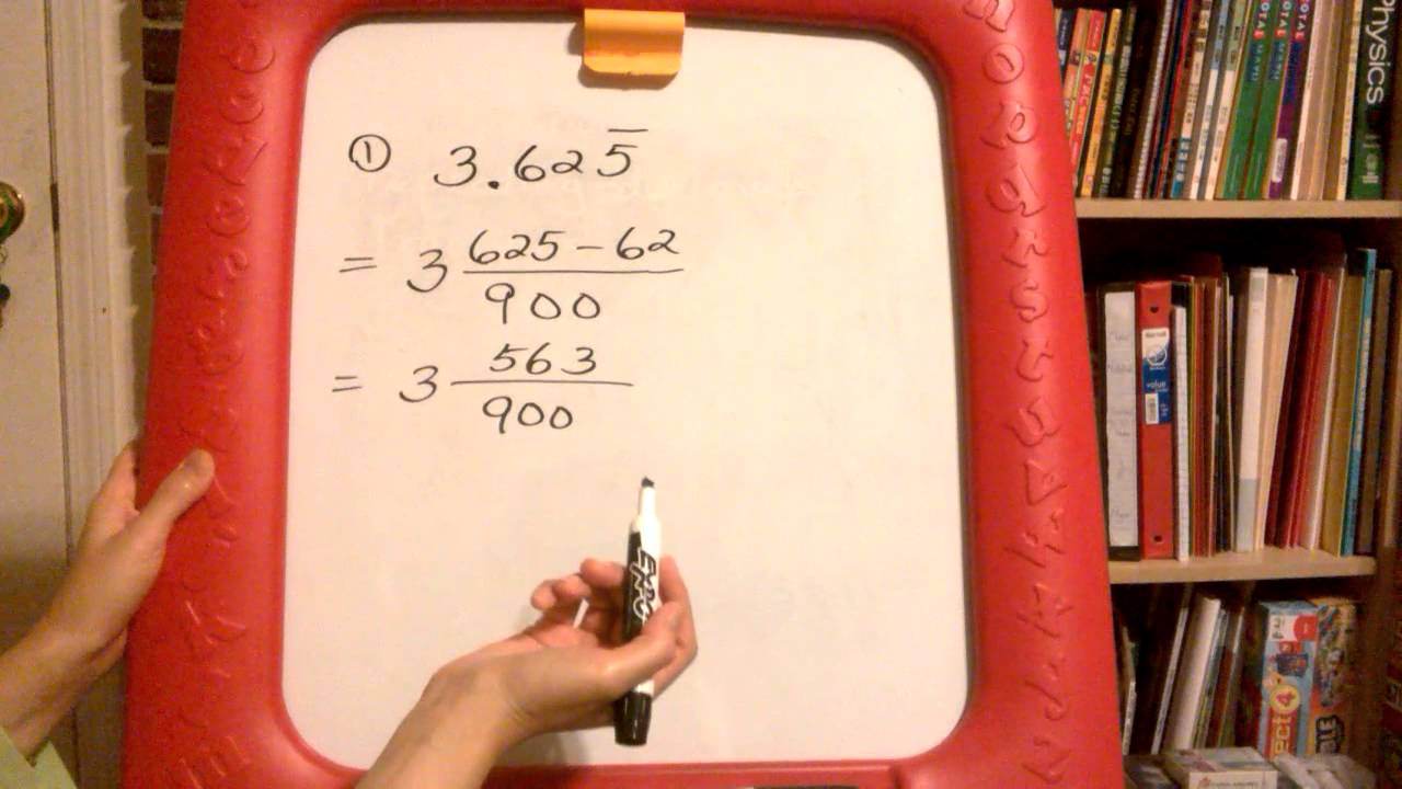 Convert Non Terminating Repeating Decimals To Fractions Part 2 YouTube convert-non-terminating-repeating-decimals-to-fractions-part-2-youtube