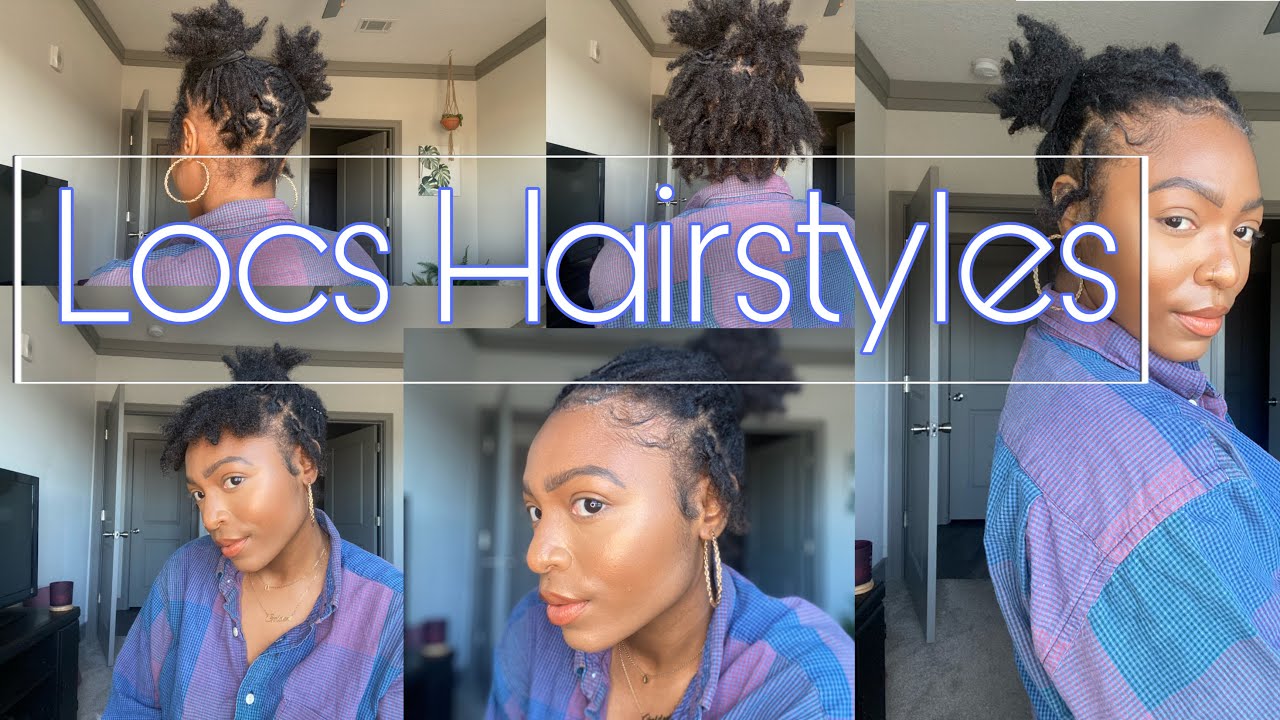 5 Different Locs Hairstyles on Short Locs|Loc Journey - YouTube