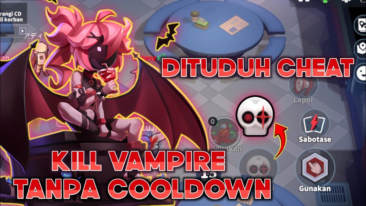 VAMPIRE TANPA CD KILL‼️BUG⁉️- SUPER SUS INDONESIA - YouTube