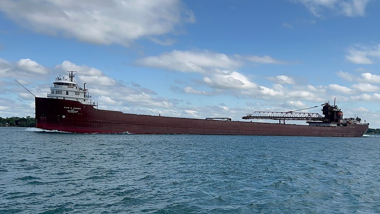 Kaye E. Barker Freighter Salute - YouTube