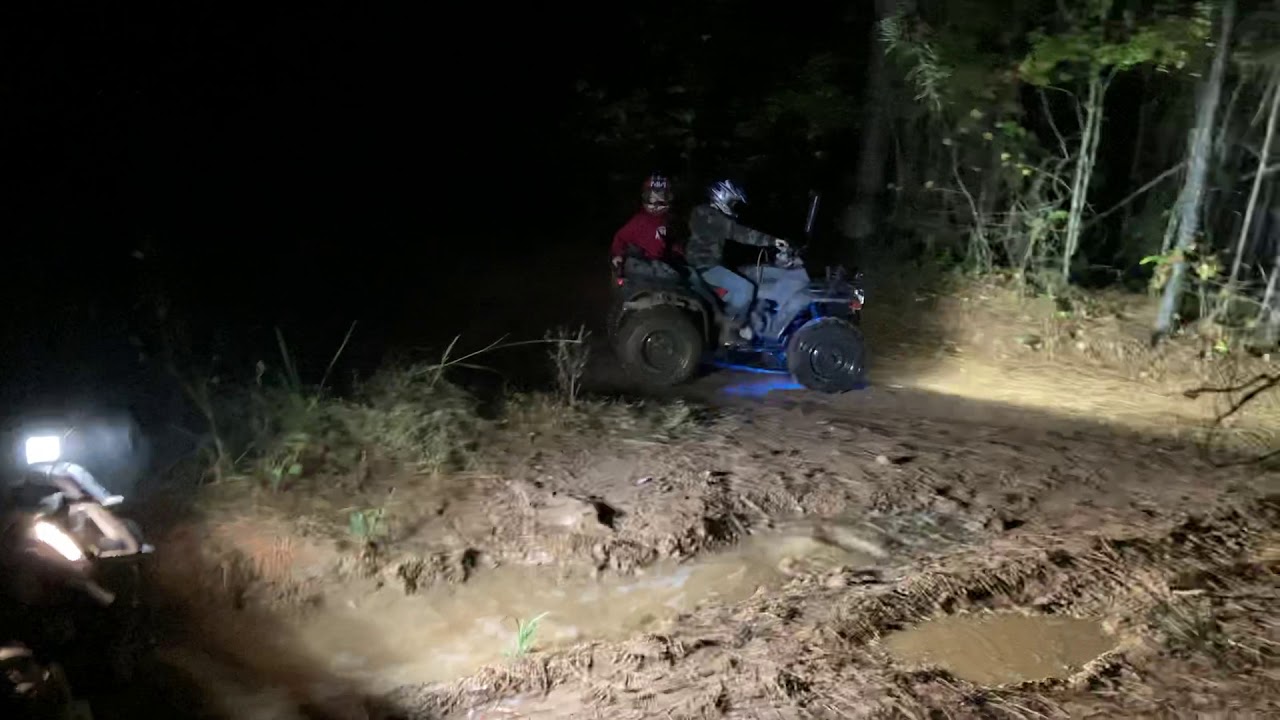 Night mud riding with the boys - YouTube