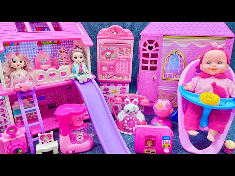 10 Minutes Satisfying with Unboxing Barbie Princess Bedroom & Wardrobe Collection Toys Review | ASMR