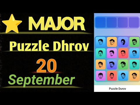 Major Puzzle Dhrov 20 September | Daily Puzzle | Telegram Bot - YouTube