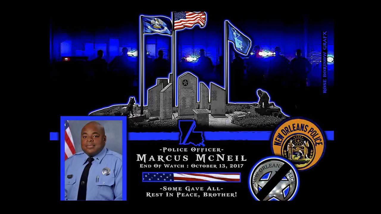 Police Officer Marcus McNeil Memorial - YouTube
