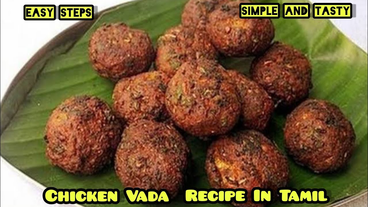 Chicken Masal Vada | easy steps | Chicken Vada | Recipe In Tamil - YouTube