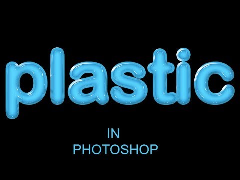Photoshop Tutorial -Plastic Text Effect in Photoshop - YouTube