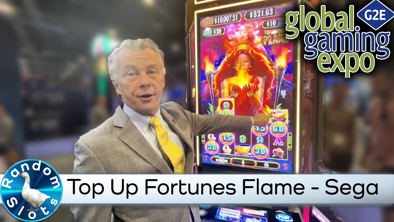 Top Up Fortunes Flame Slot Machine by Sega at #G2E2022 - YouTube
