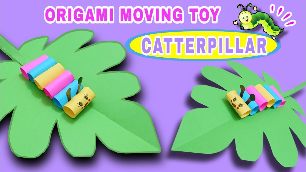 Moving Toys Paper How To Make Origami Caterpillar - YouTube