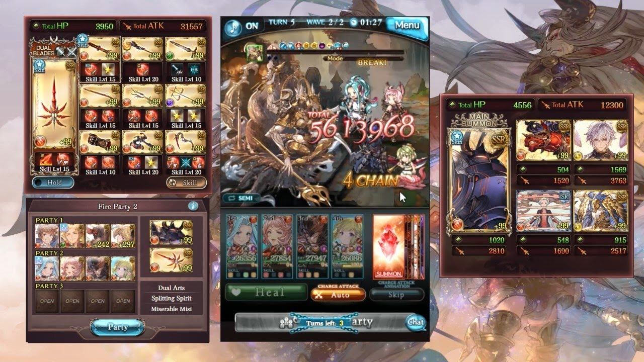 [GBF] Tower of Babyl 28-2 5 Turn Clear (No Anila, No Evoker, No ULB ...