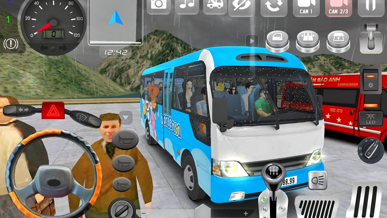Minibus Simulator Vietnam - Short Trip In Raining - Bus Game Android ...