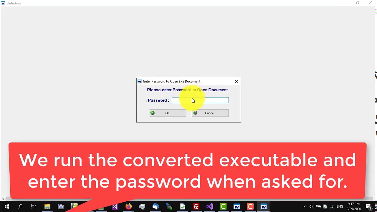 How to convert Word to EXE with Convert Word to EXE 4dots - YouTube