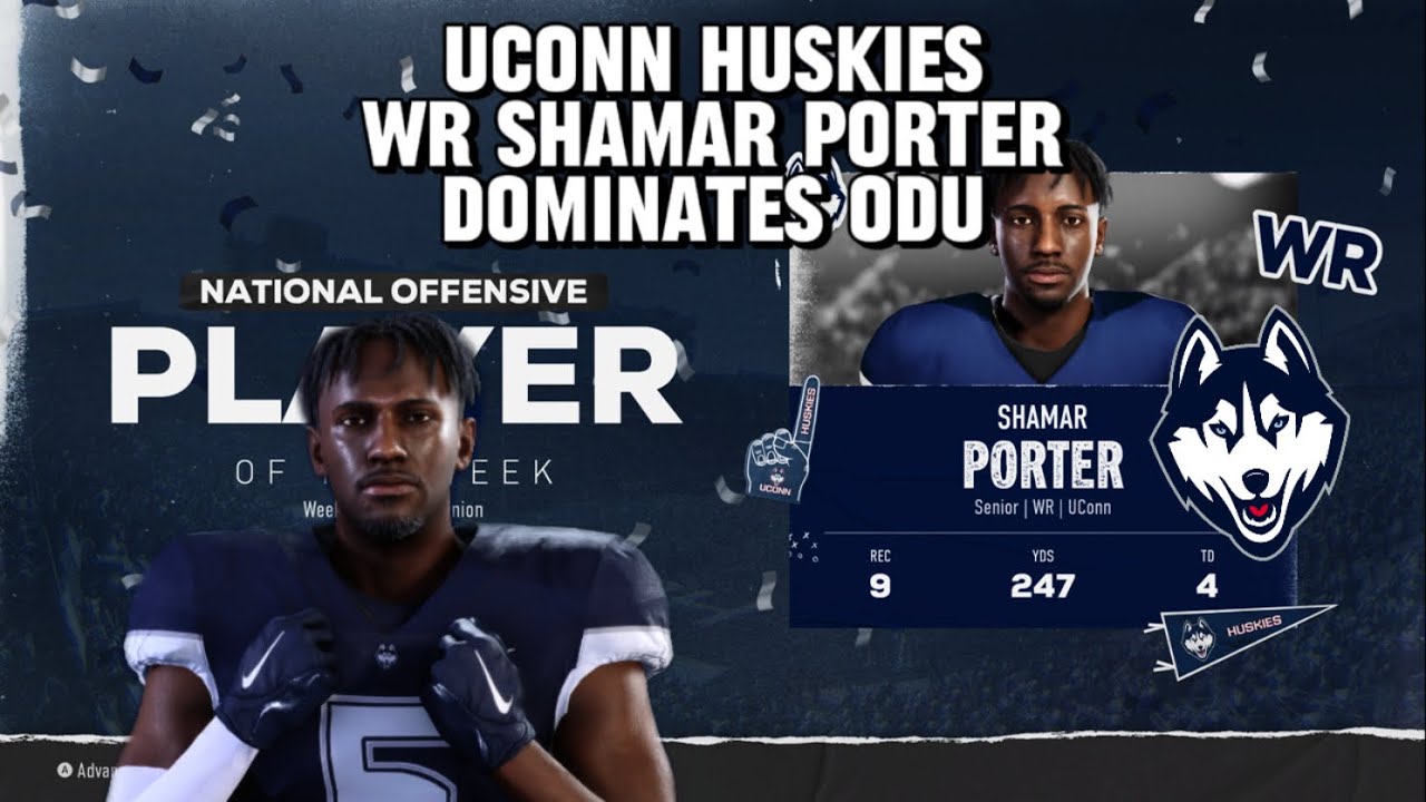 College Football Highlights: SHAMAR PORTER LEGACY GAME - Senior WR ...