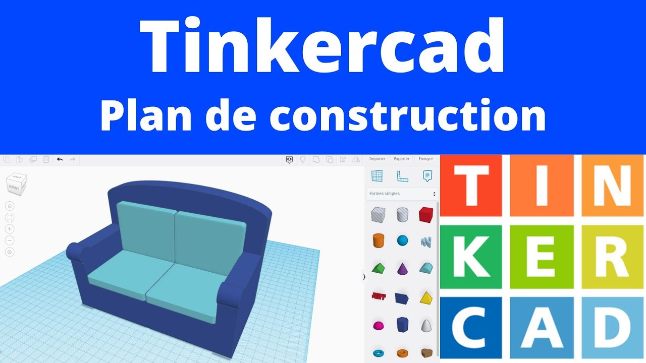 Tinkercad plan de construction - YouTube