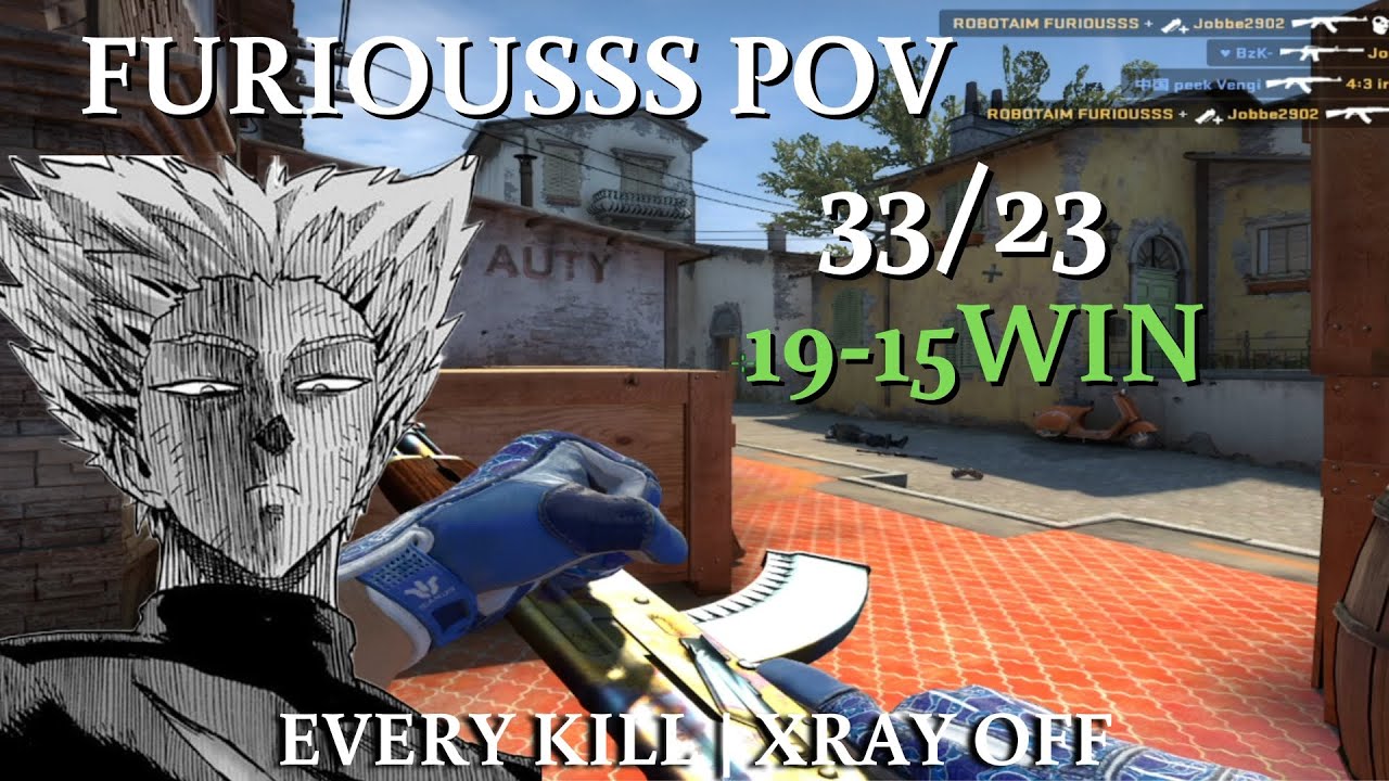 FURIOUSSS 33Kills Playing Inferno On FACEIT w/kennyS! CSGO POV - YouTube