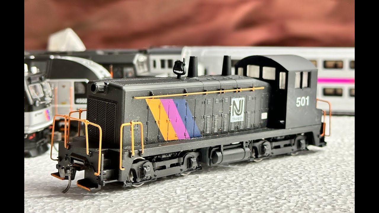 RARE/CUSTOM HO Scale NJ TRANSIT SW1500 #501 Switcher (Only One on YouTube) - YouTube