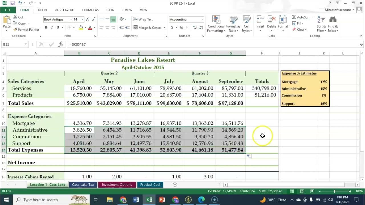 EXCEL Pause & Practice 2-1 - YouTube