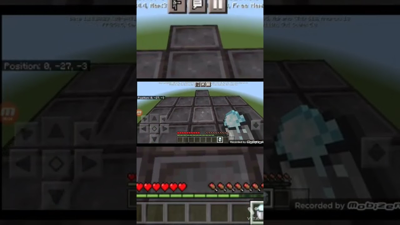 Snow Powder Bucket MLG In Minecraft PE #shorts - YouTube