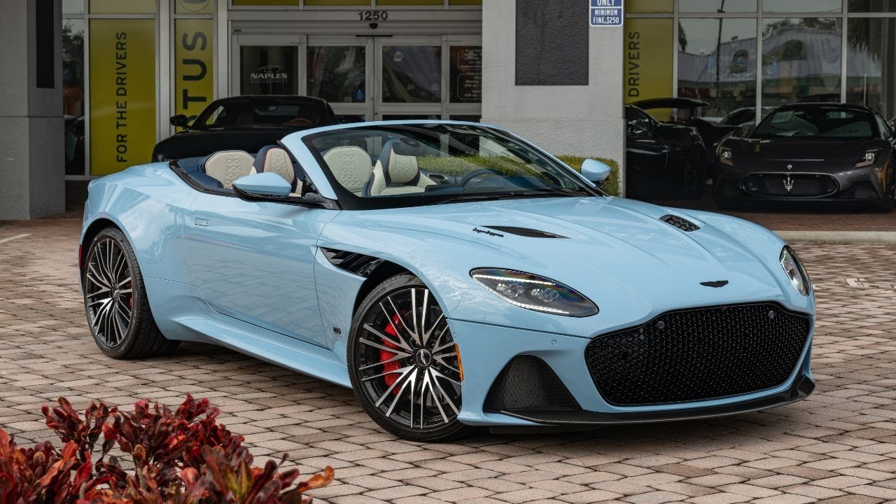 2021 Aston Martin DBS in Blue over Cream interior - YouTube