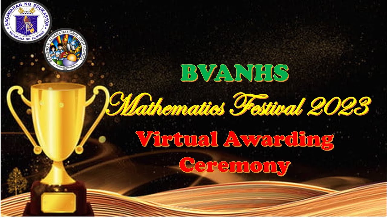 BVANHS Mathematics Festival 2023 (Virtual Awarding Ceremony) - YouTube