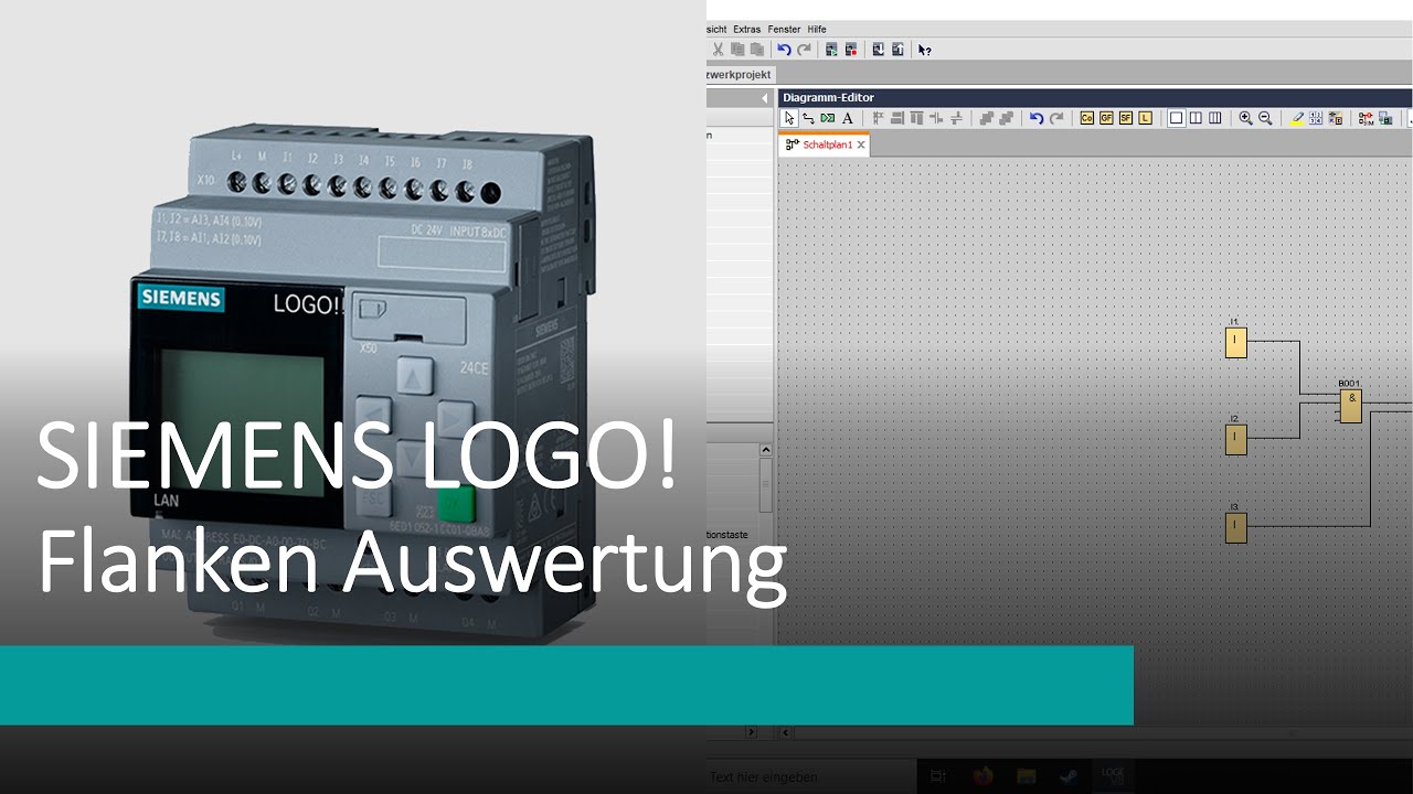 Siemens LOGO! 8 - Positive/Negative Flanken auswerten - YouTube