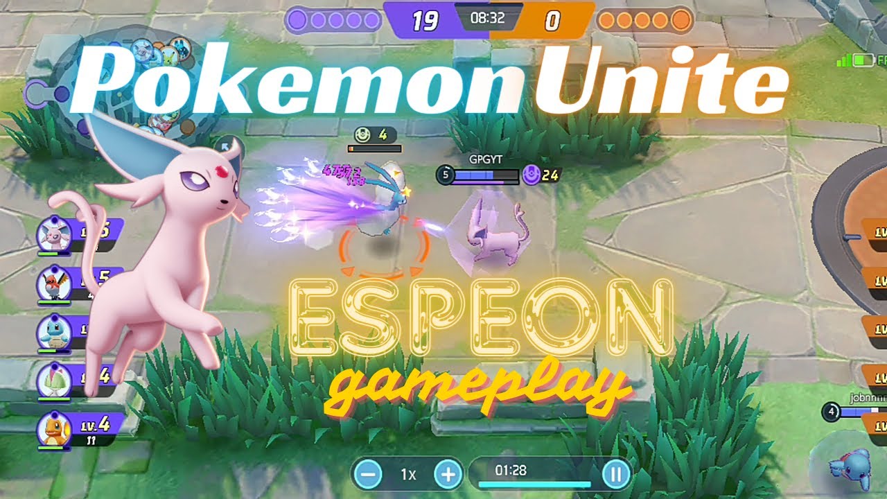 Pokemon UNITE || Espeon Gameplay - YouTube