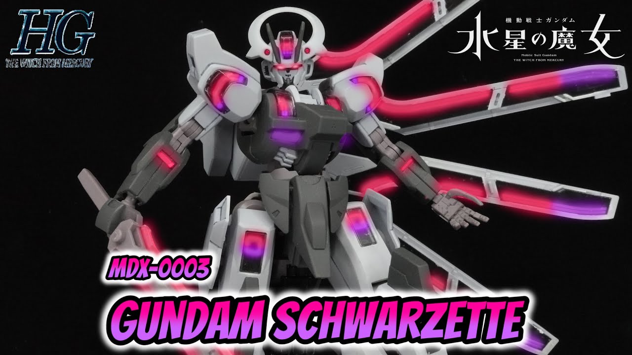 HG Gundam Schwarzette Review | Gundam: The Witch from Mercury - YouTube