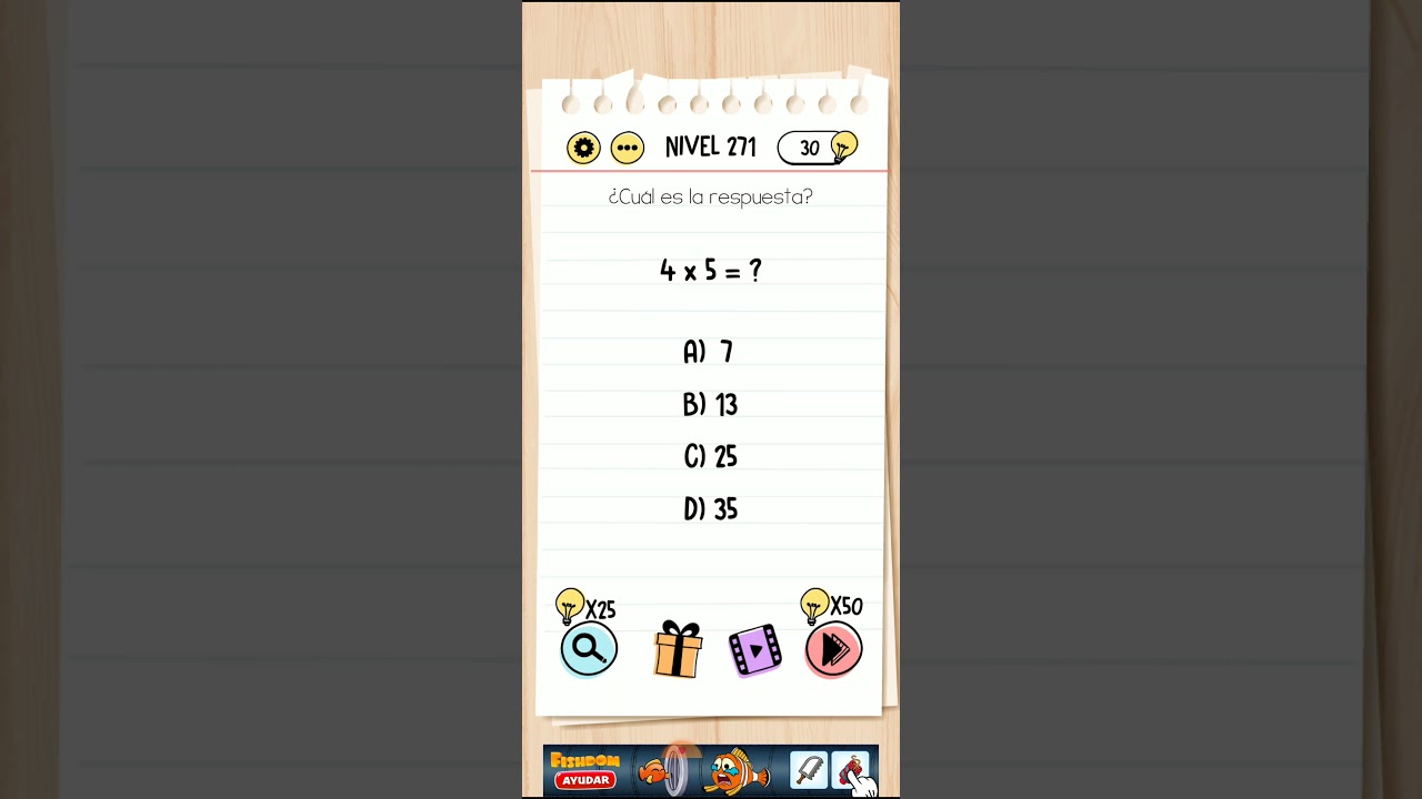 Brain test cuál es la respuesta nivel 271 - YouTube