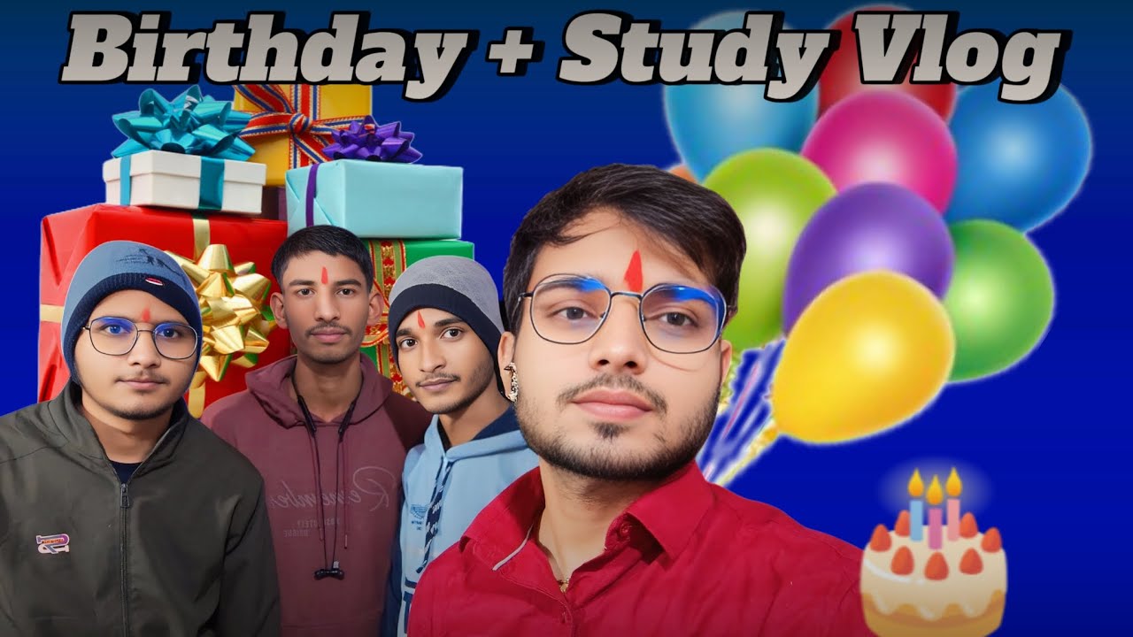 Birthday+Study Vlog//study vlog for UPSC//Study Routine For UPSC - YouTube