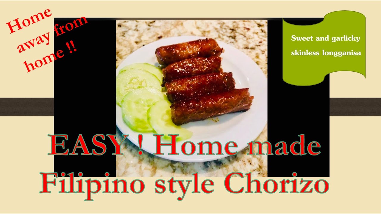 EASY ! Homemade Filipino Style Chorizo - YouTube