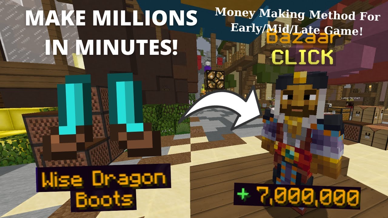 HOW TO MAKE MILLIONS in Hypixel Skyblock! Money Making Method for ALL ...