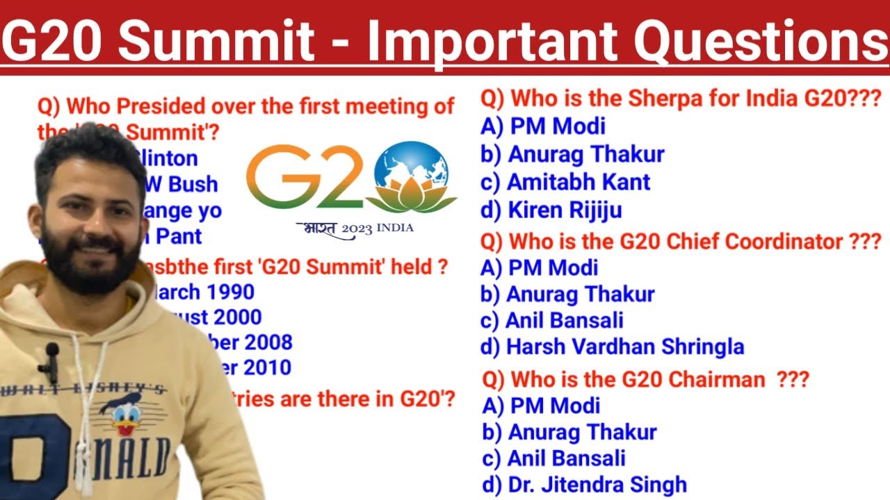 G20 Summit Most Important Questions G20 Summit 2023 India MCQ g20-summit-most-important-questions-g20-summit-2023-india-mcq