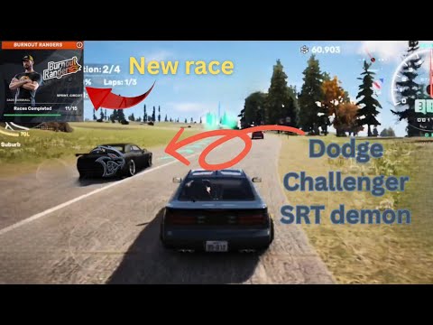 NEW RACE with DOGE Challenger STR demon CAR X STREET - YouTube