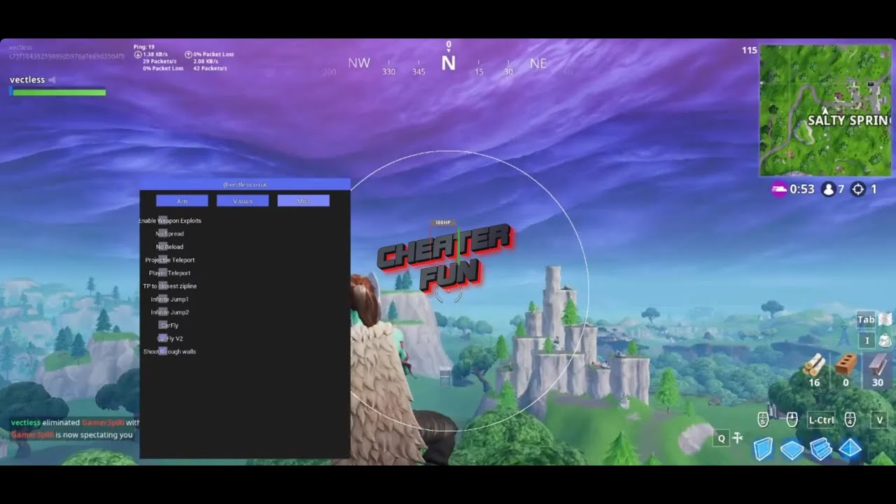 New free cheat undetectable for fortnite - YouTube