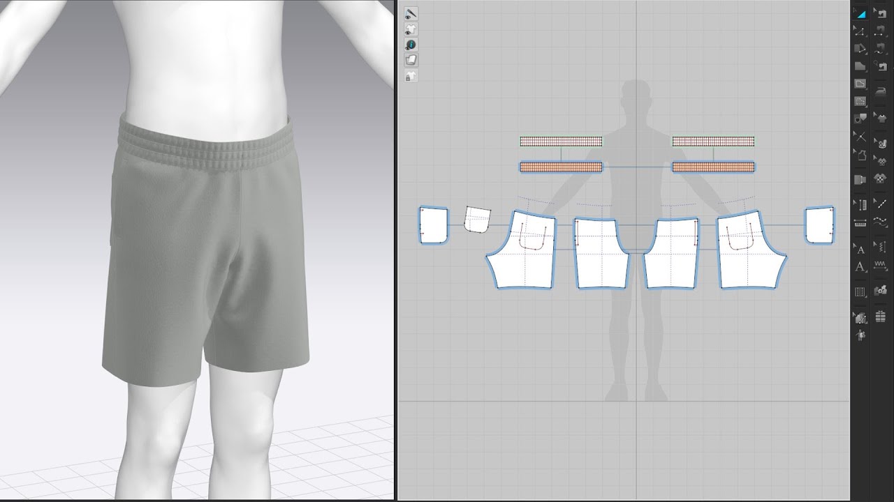 Timelapse, Men Shorts, Marvelous Designer, Clo - YouTube